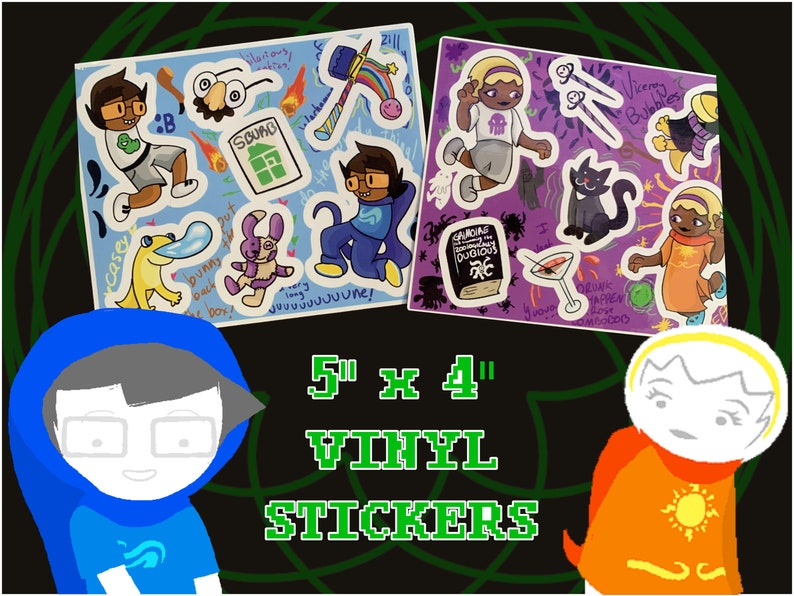 Homestuck Beta Kids Sticker Sheets - Etsy