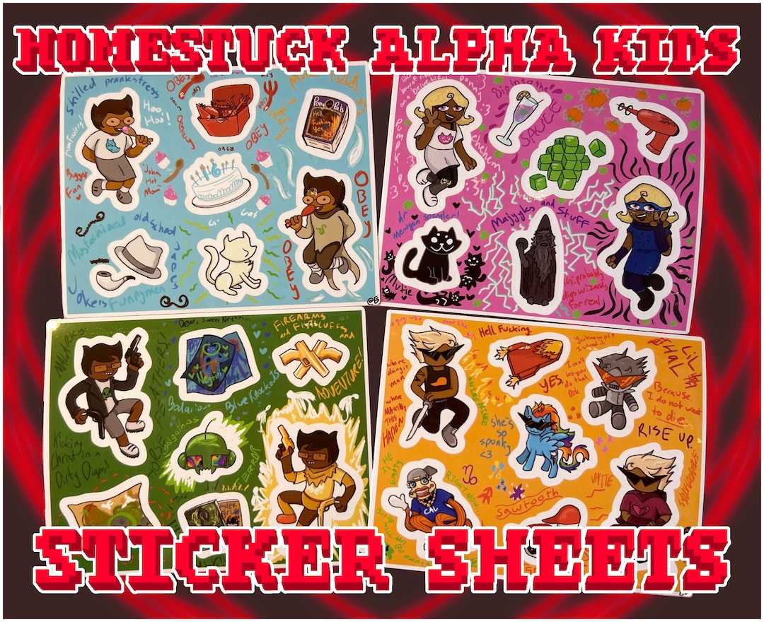 Homestuck Alpha Kids Sticker Sheets - Etsy