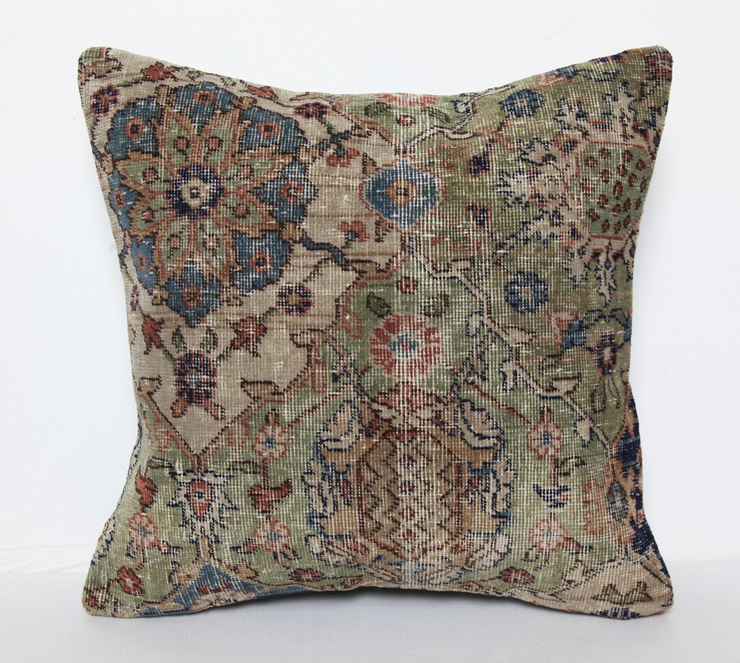 20X20 Handmade Turkish Rug Pillow,pillowcases,vintage Rug Cushion ...