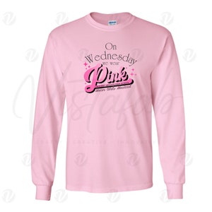 Wednesdays We Wear Pink Svg, SVG, INSTANT DOWNLOAD, Mean Svg, Girls Svg ...