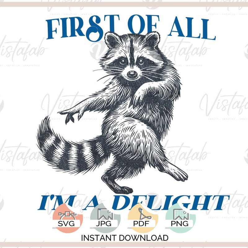 Dancing Raccoon Sticker - Etsy