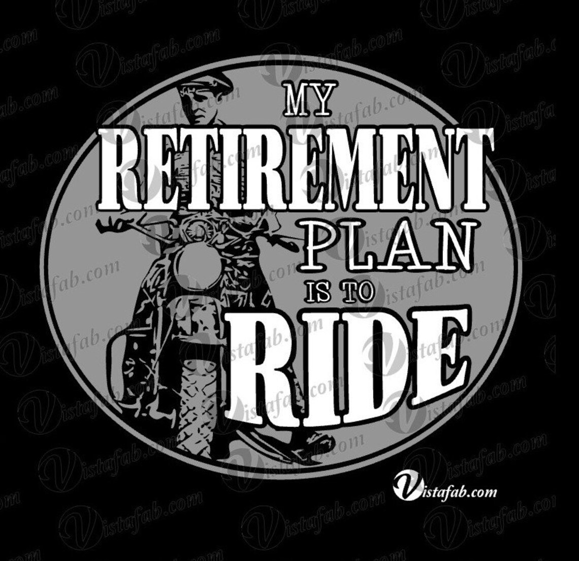 Retirement Plan Motorcycle Rider SVG, Cricut Silhouette Cut File ...