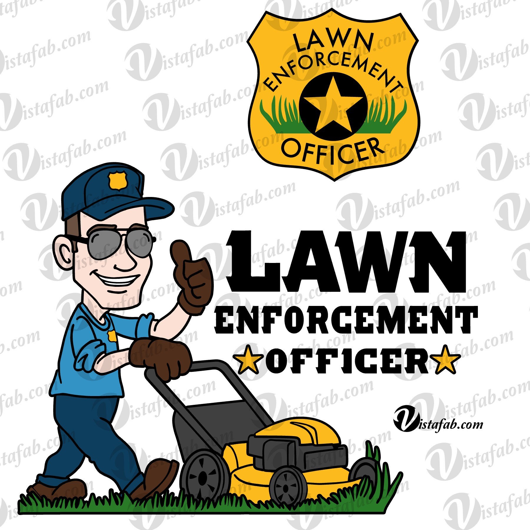 Lawn Enforcement Officer Svg, INSTANT DOWNLOAD SVG, Yard Svg, Mower Svg ...