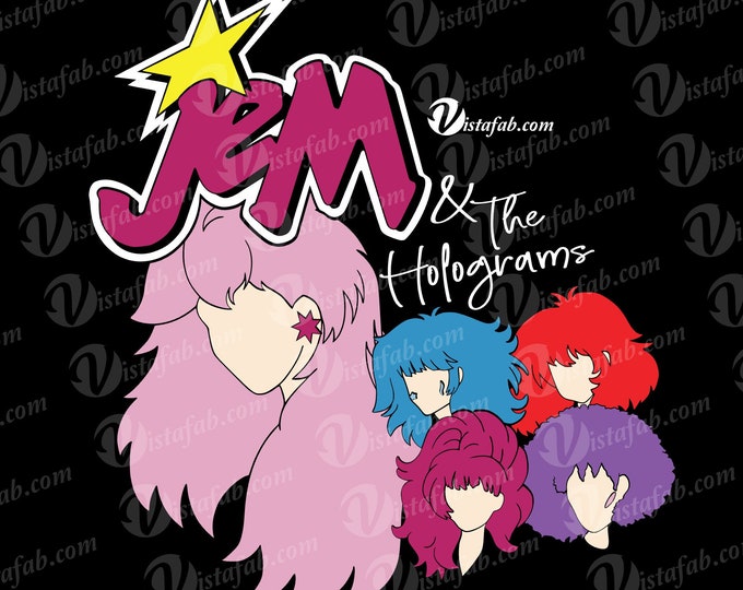 Jem and the Holograms Jetta Vintage Image T-shirt - Etsy