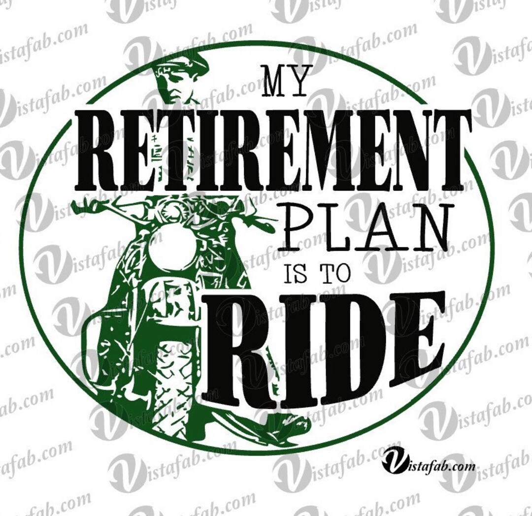 Retirement Plan Motorcycle Rider SVG, Cricut Silhouette Cut File ...