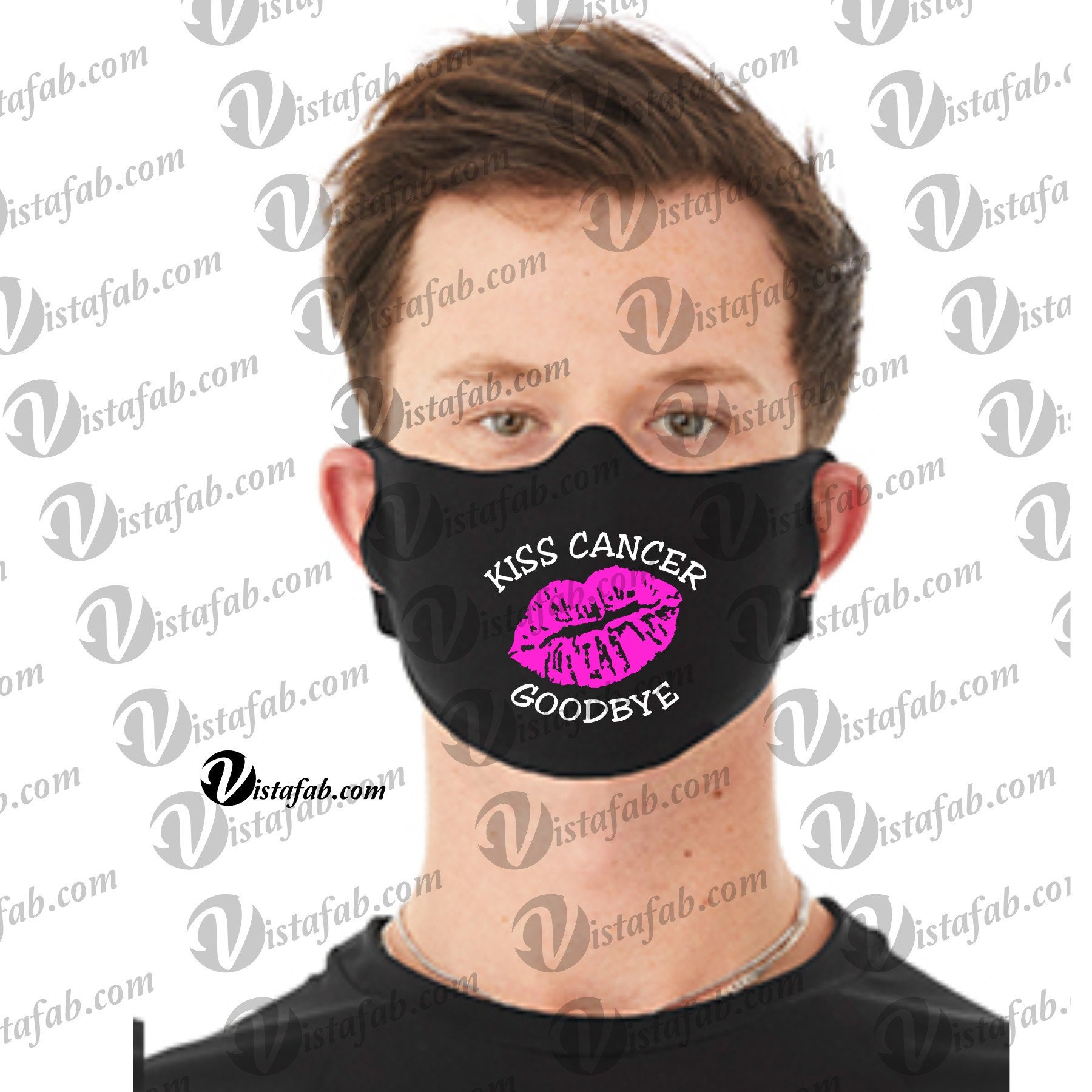 Kiss Cancer Goodbye SVG, Breast Cancer Awareness, Cricut Silhouette ...