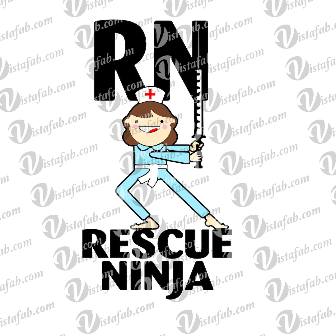 Registered Nurse Svg, INSTANT DOWNLOAD, SVG, Rescue Svg, Ninja Svg ...