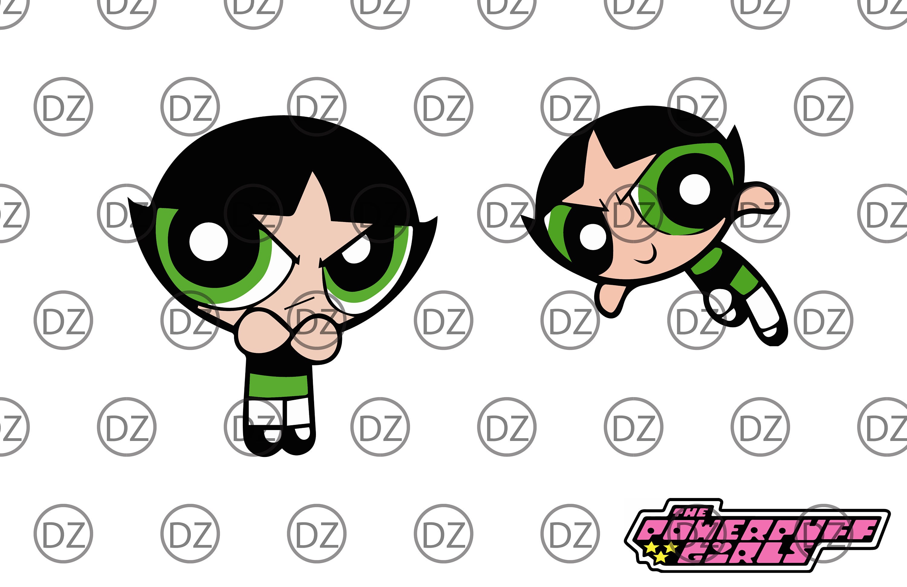 Powerpuff Girls Buttercup Bundle Y Logotipo De Powerpuff Girls Svg
