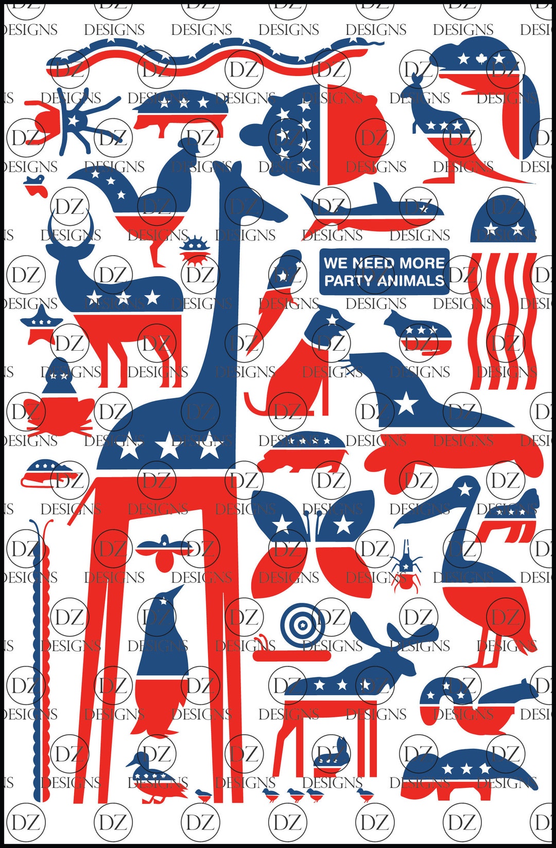 We Are Party Animals Bundle - Svg / Ai / Jpeg / Eps / Pdf, for Vinyl ...