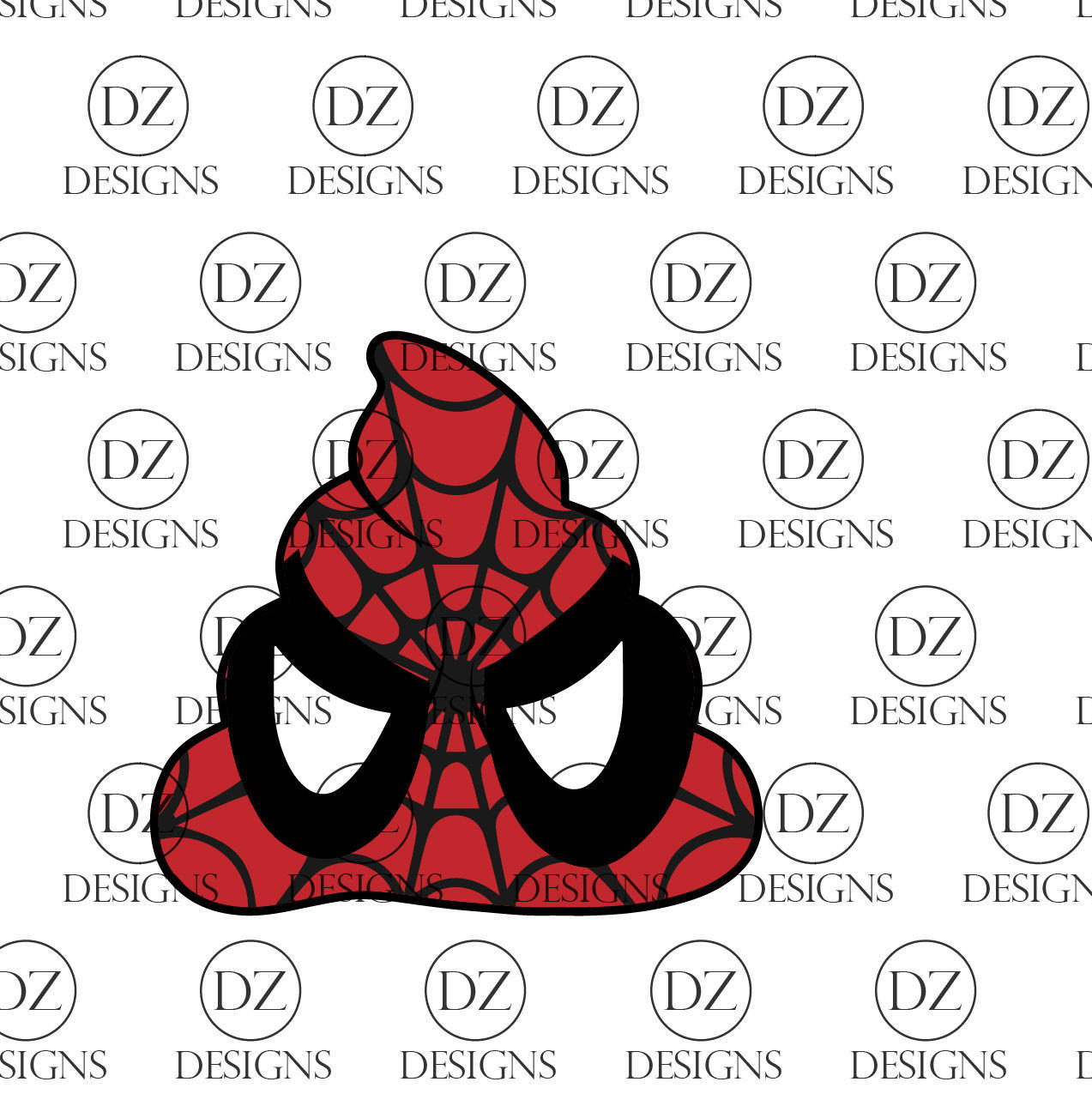 SPIDER-MAN Poop Emoji for Vinyl Cutters - Digital Download -svg - Svg ...