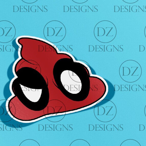 Deadpool deadpoop Emoji SVG / EPS / AI for Vinyl | Etsy