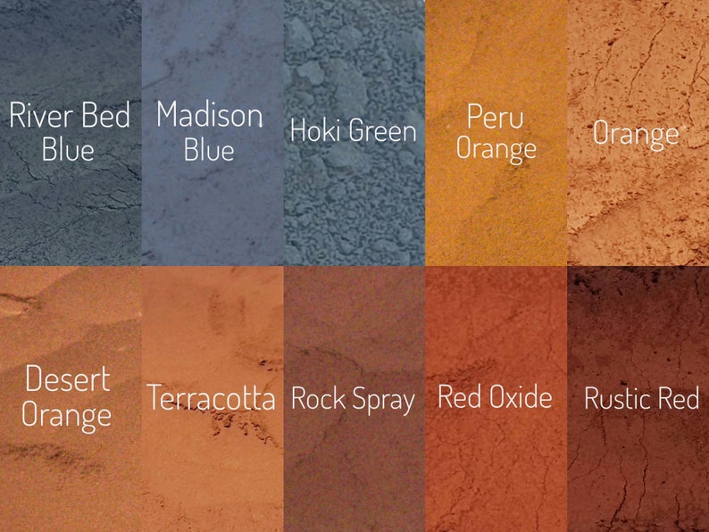 Australian Ochre Pigment Sample Pack, Natural Earth Colors (30 Pack ...