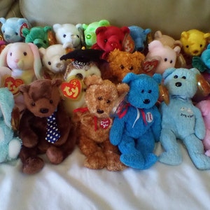 TY Speciality Beanie Babies + CASE - Etsy UK