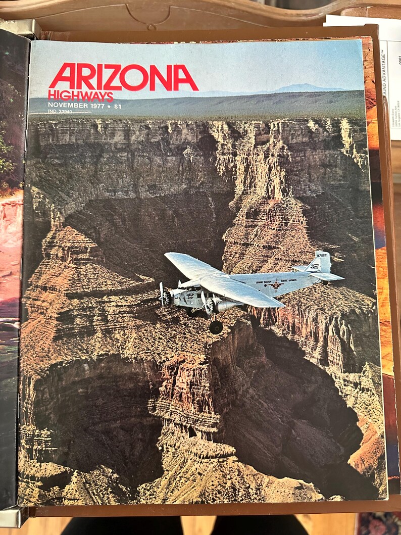 1977 Leather Binder Arizona Highway Book - Etsy