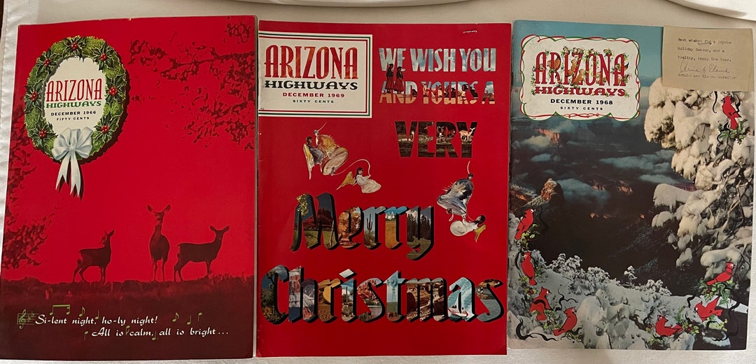 3 Holiday Vintage Arizona Highway Magazines - Etsy