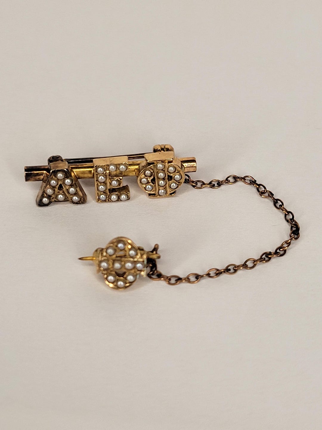 Vintage Alpha Epsilon Phi 14K Gold Sorority Pin - Etsy