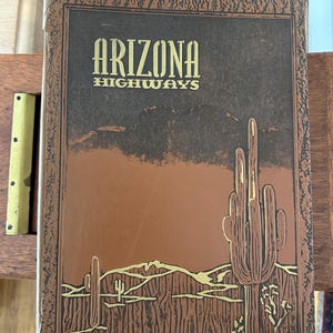 1977 Leather Binder Arizona Highway Book - Etsy