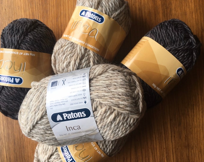 Patons Inca 50g Yarn Wool/acrylic/alpaca - Etsy