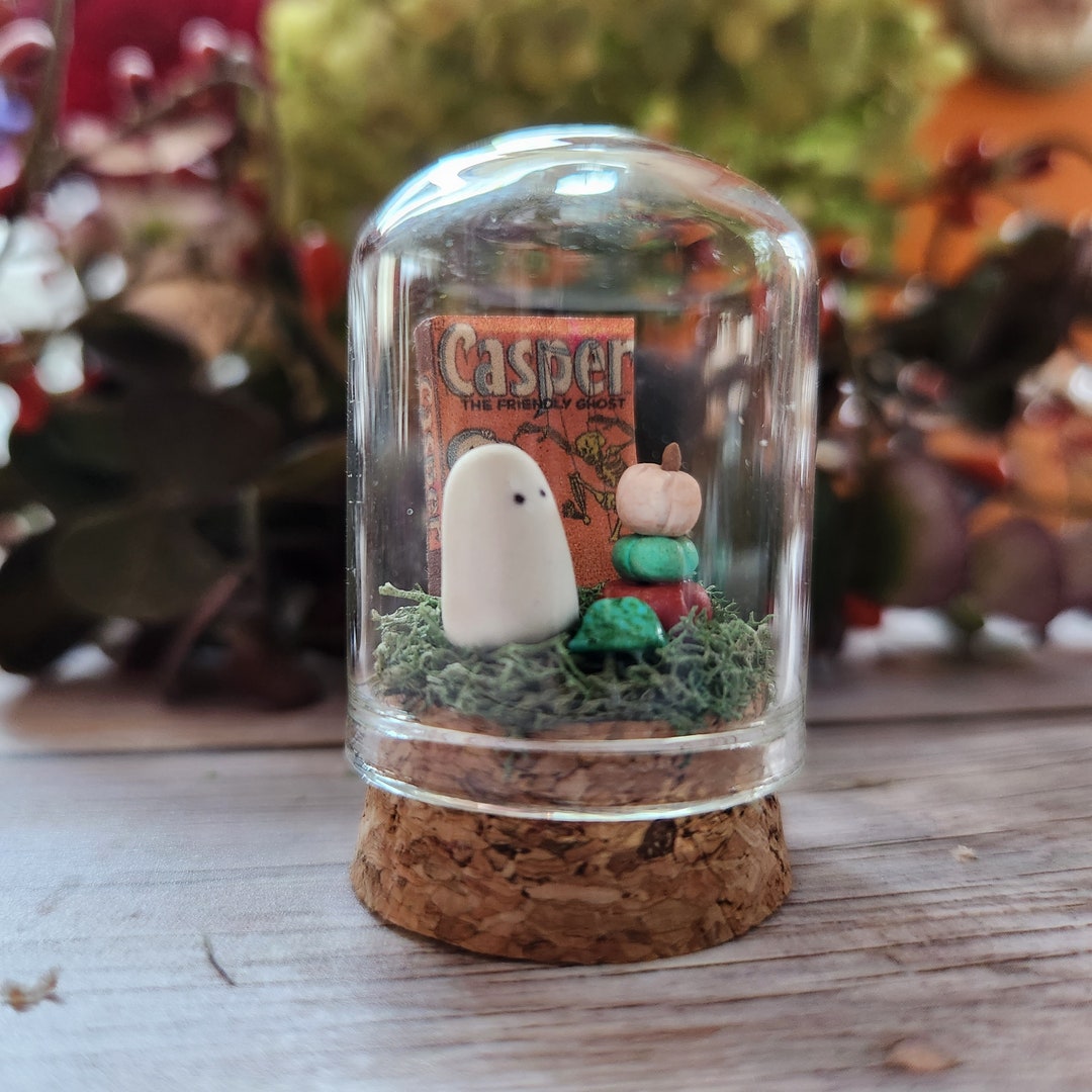 Miniature Vintage Halloween Casper Book, Pet Ghost, Pumpkin Tower, and ...