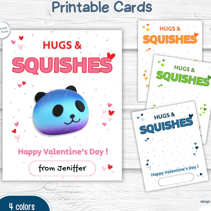 Squishy Valentine Card - Etsy