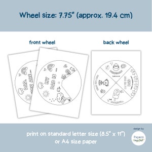 Father’s Day Spinner Craft for Kids | Printable Coloring Wheel Gift for ...