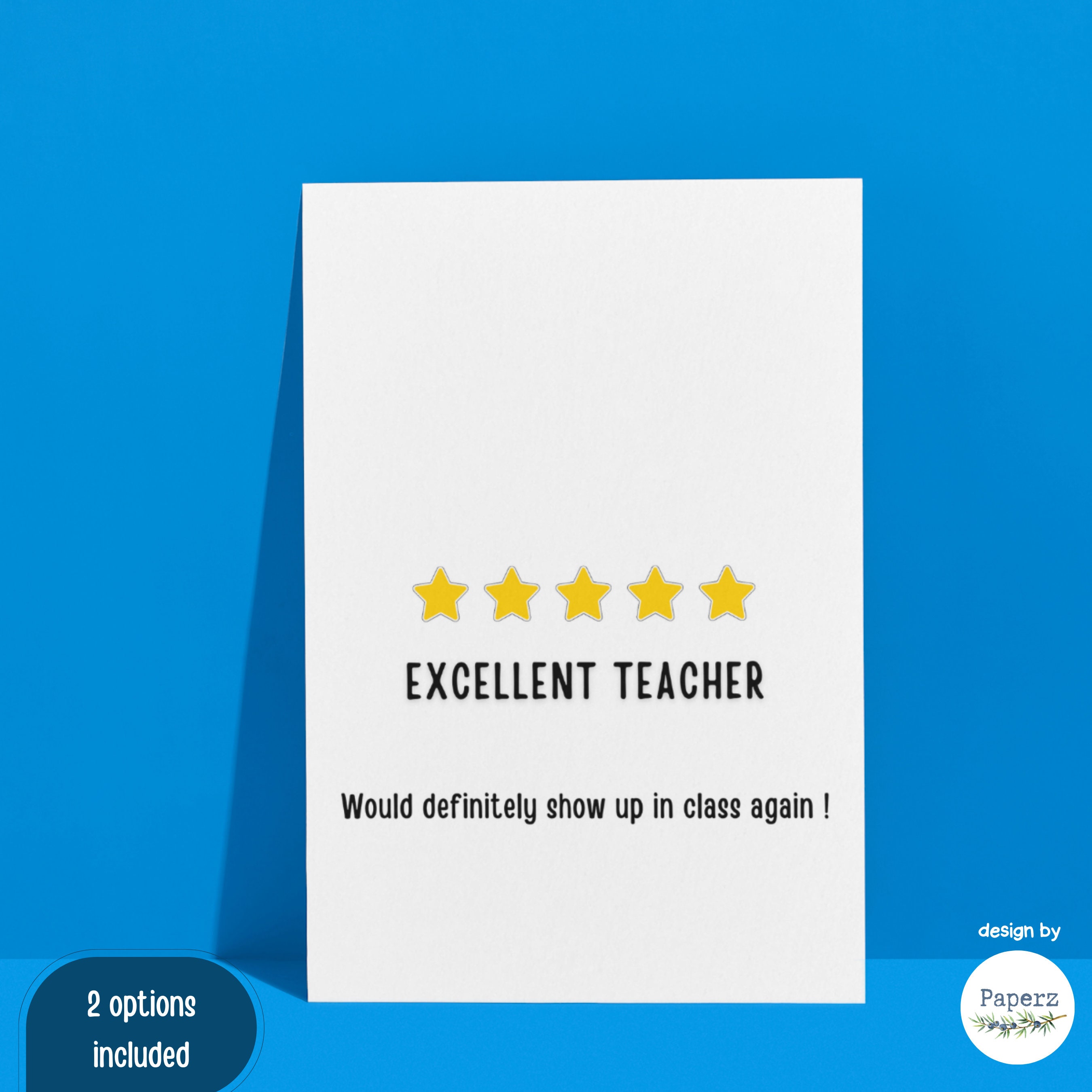 Teacher Appreciation Printable Card, Last Day of School Teacher Thank ...