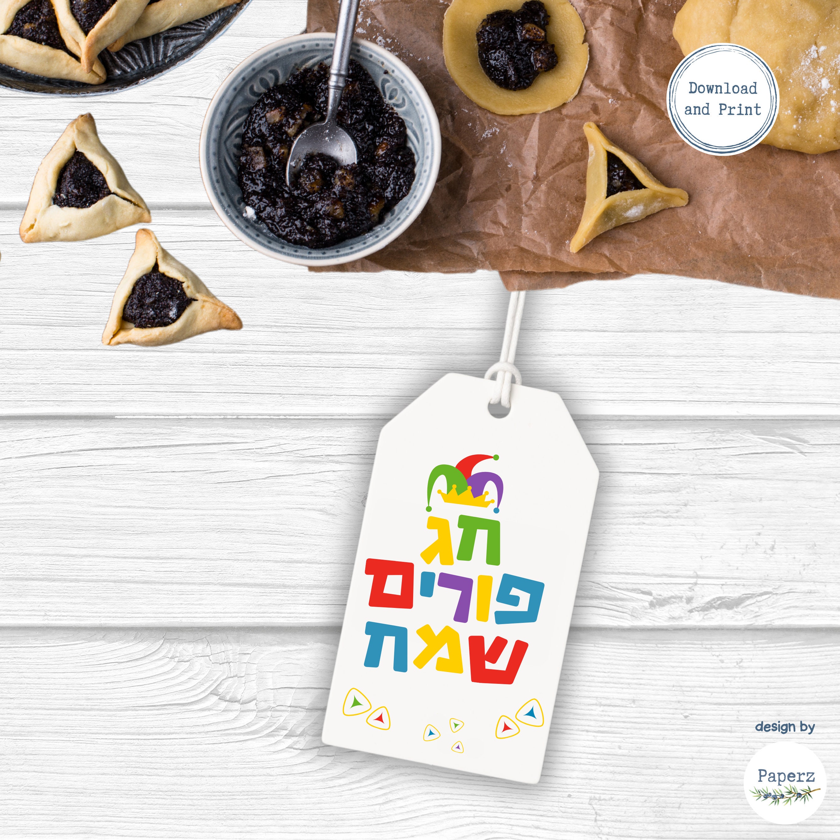 Printable Purim Labels, Mishloach Manot Tags, Purim Gift Tags, Purim ...