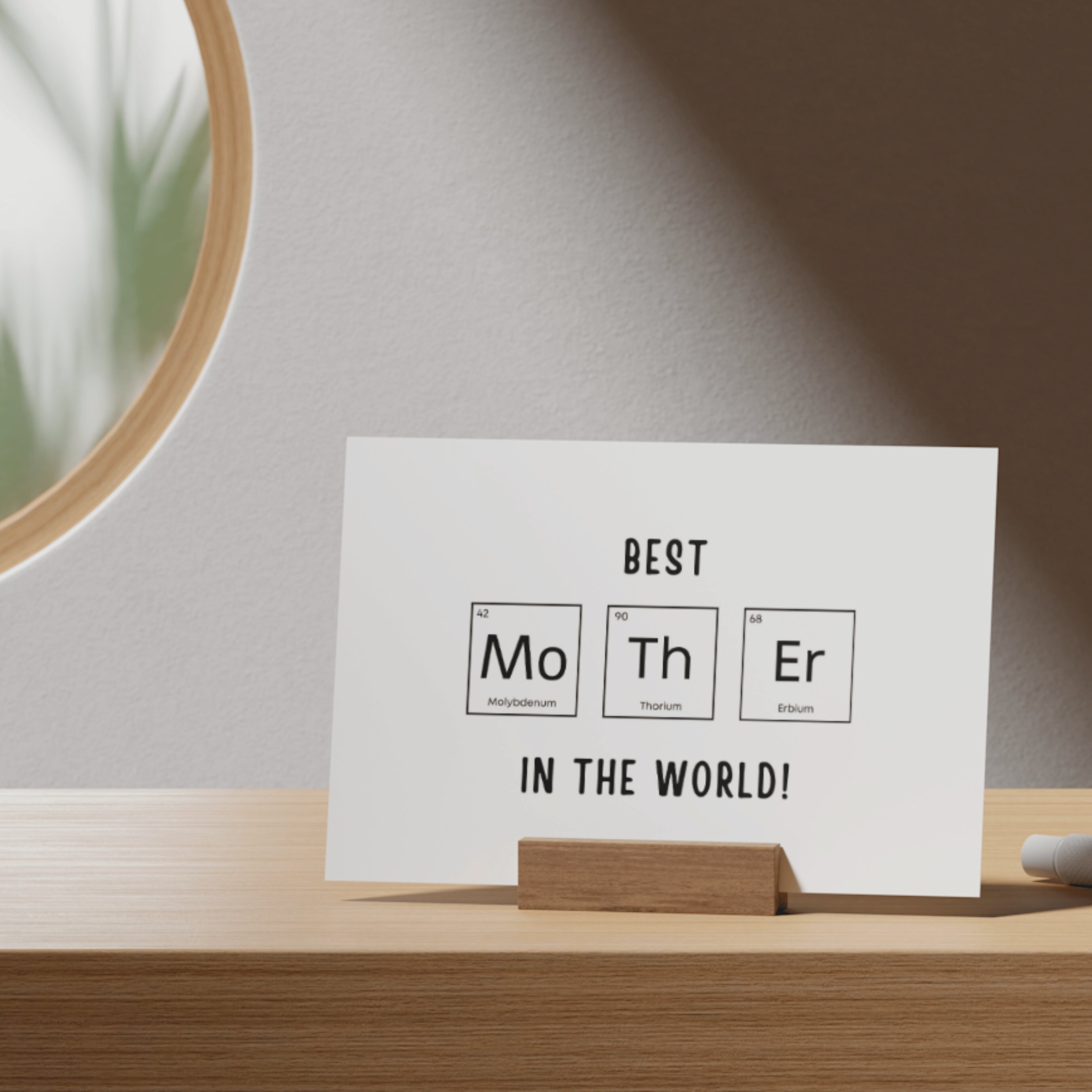 Funny Science Mothers Day Card: Periodic Table Mom (printable Card) - Etsy
