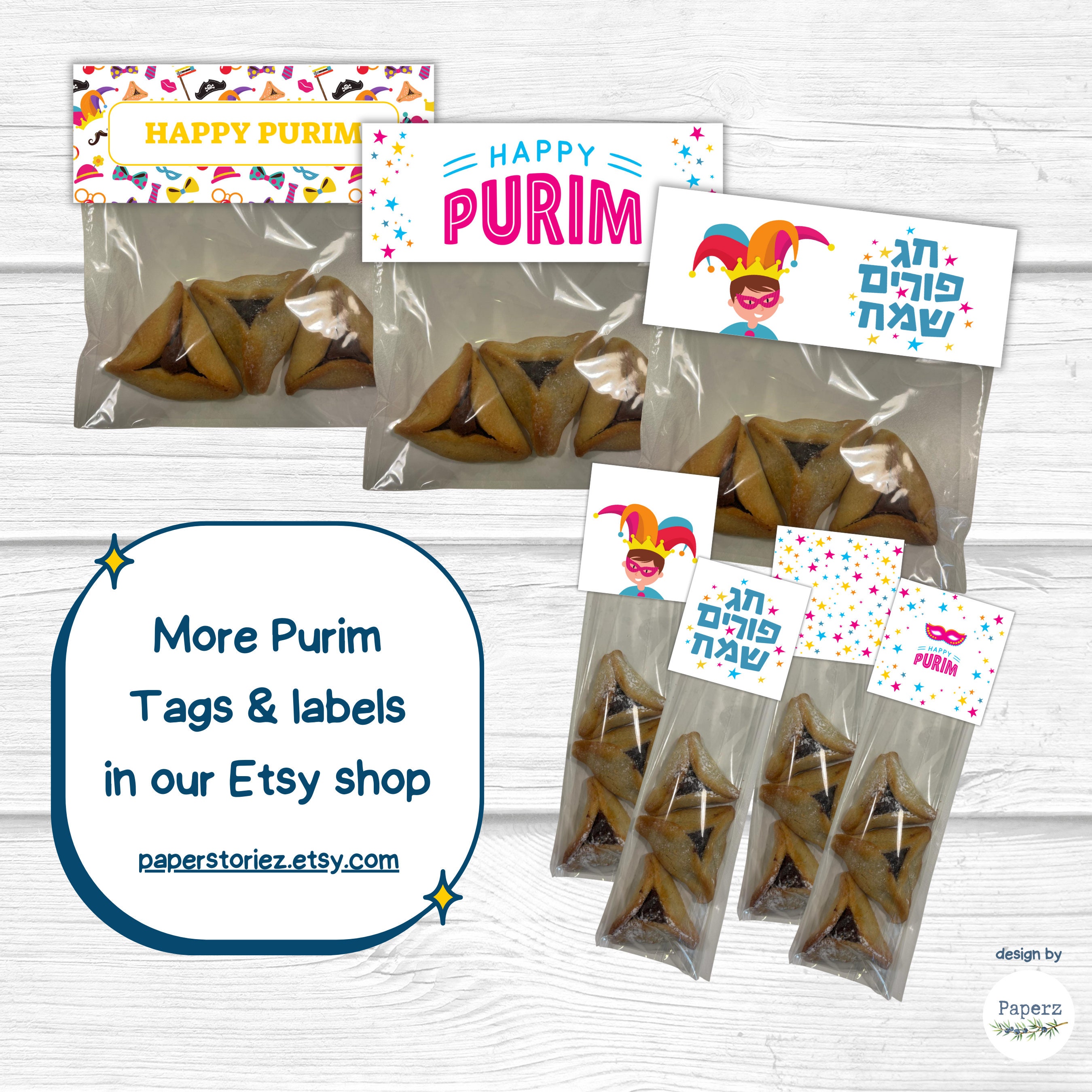 Printable Purim Labels, Mishloach Manot Tags, Purim Gift Tags, Purim ...