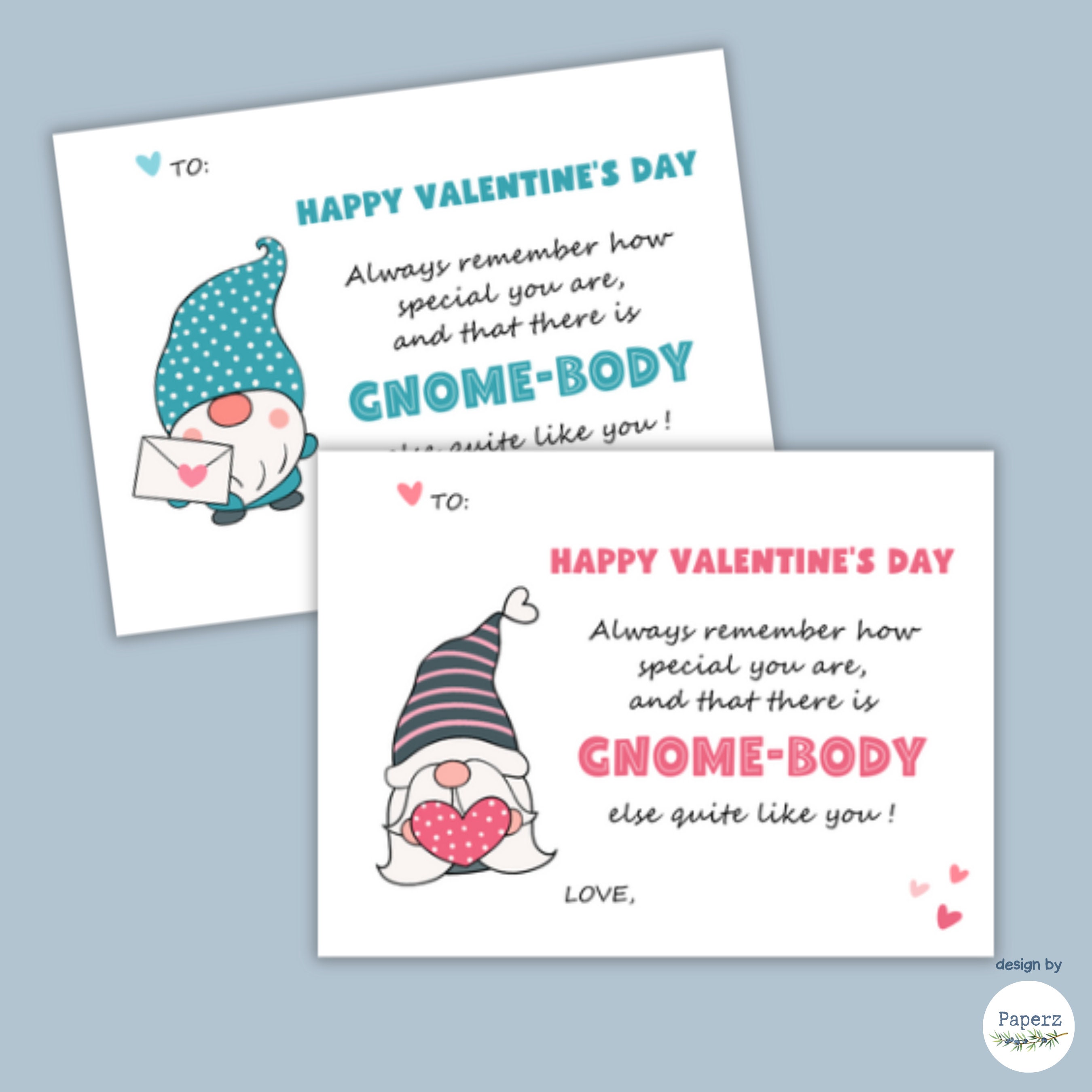 Valentine's Day Cards for Students From Teacher Teacher's Printable DIY ...
