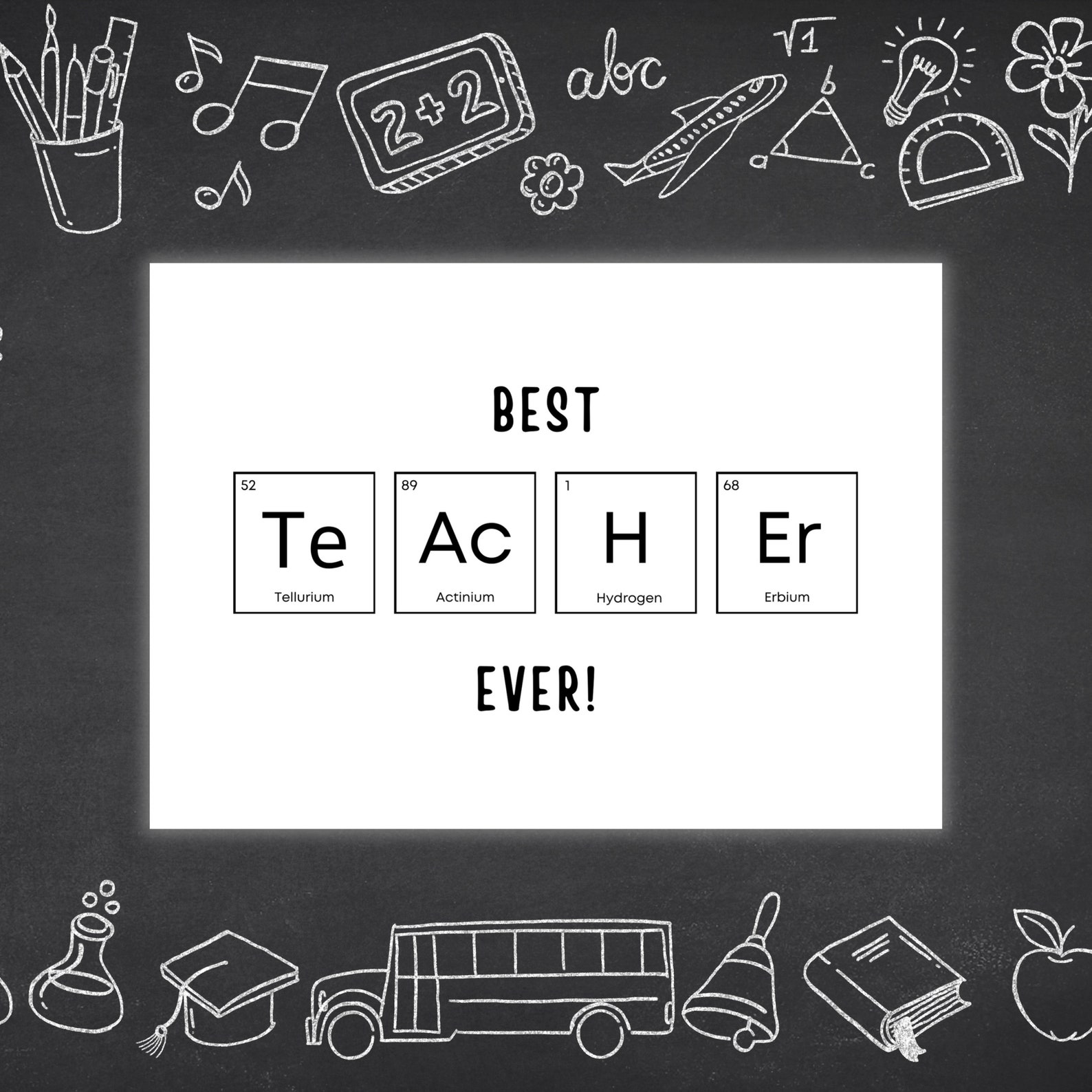 Science Teacher Appreciation Card, Printable End of Year Teacher Thank ...