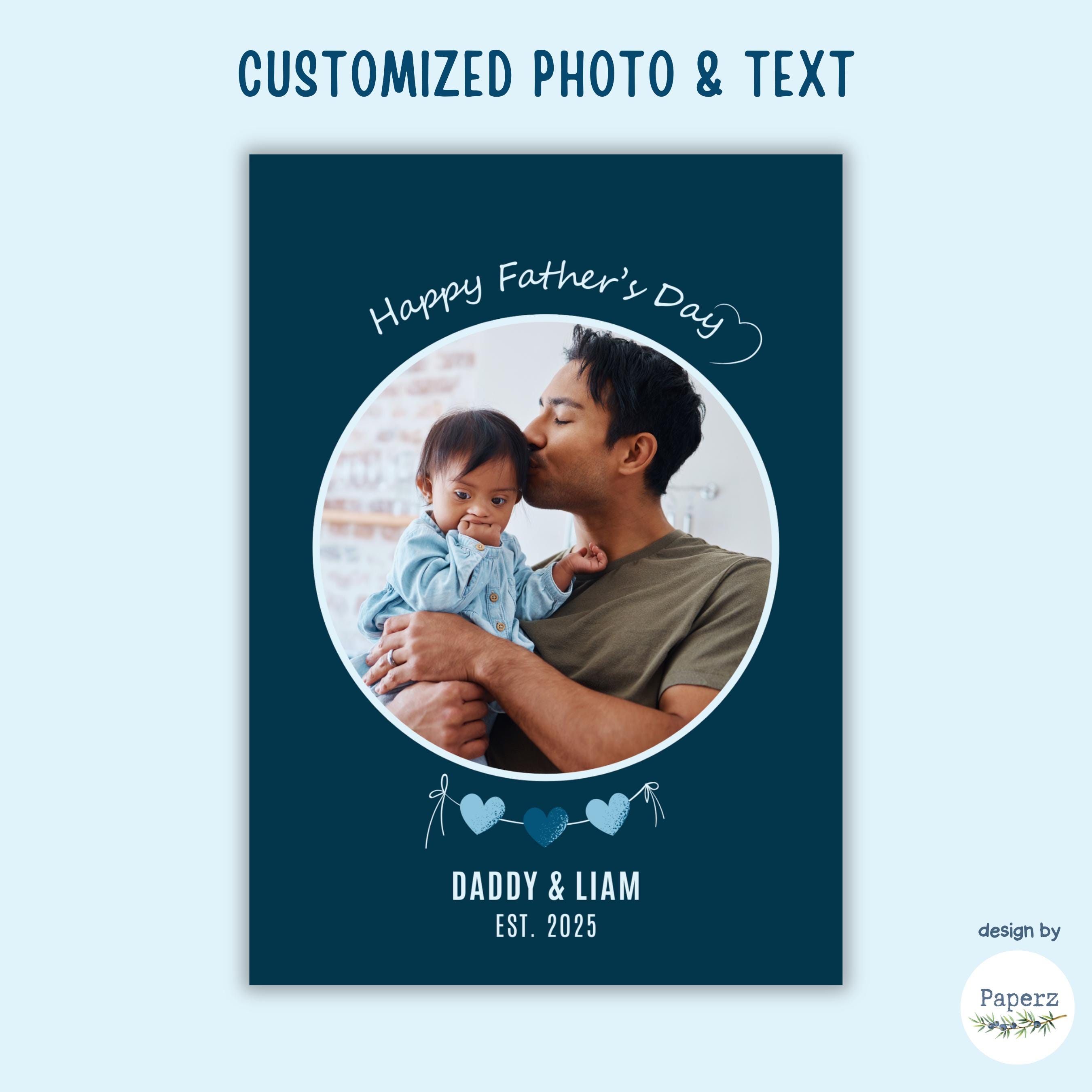 Father’s Day Photo Card for Dad | Custom Dad Card With Photo ...