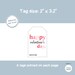 Editable Valentines Day Tag Printable Valentine Hang Tag, Favor Tag ...