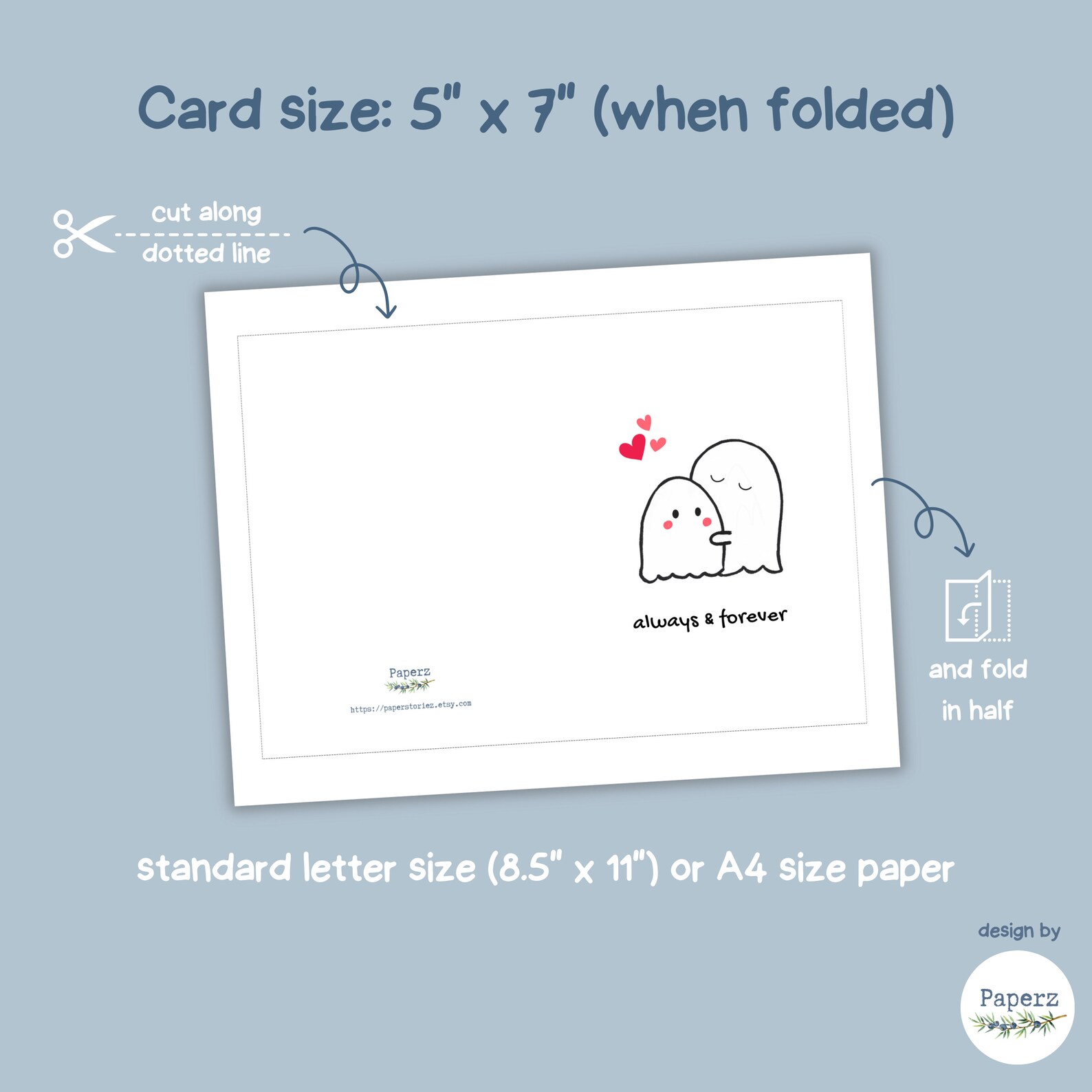 Printable Anniversary Card, Valentine Card Sweet & Simple Love Card for ...