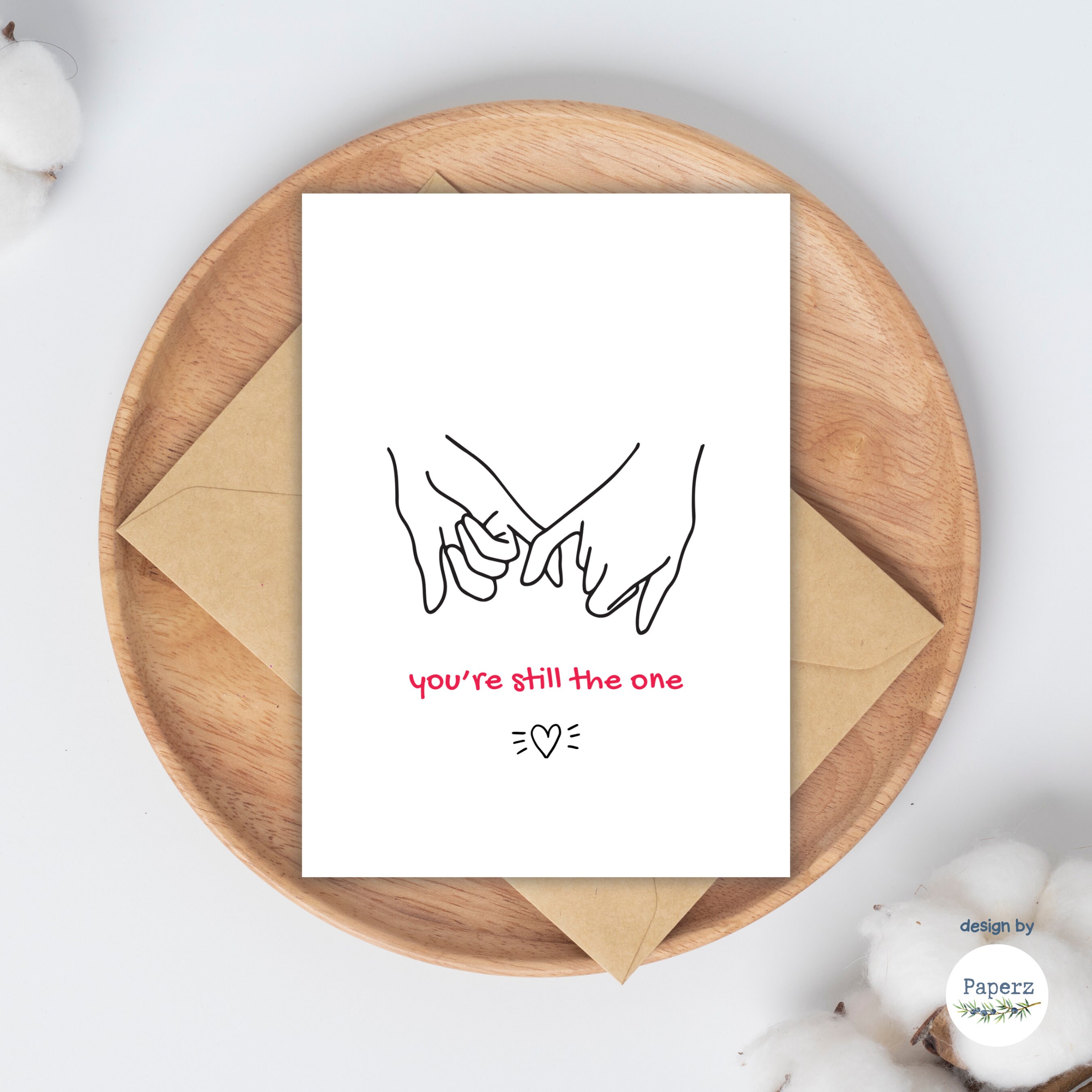 Romantic Anniversary Card, Sweet and Simple Love Card, Printable ...
