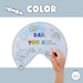 Father’s Day Spinner Craft for Kids | Printable Coloring Wheel Gift for ...