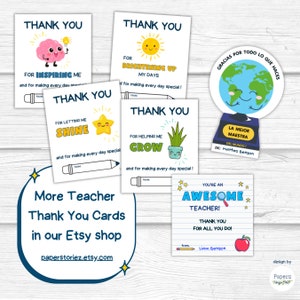 Last Day of School Teacher Appreciation Tags Printable End of Year ...