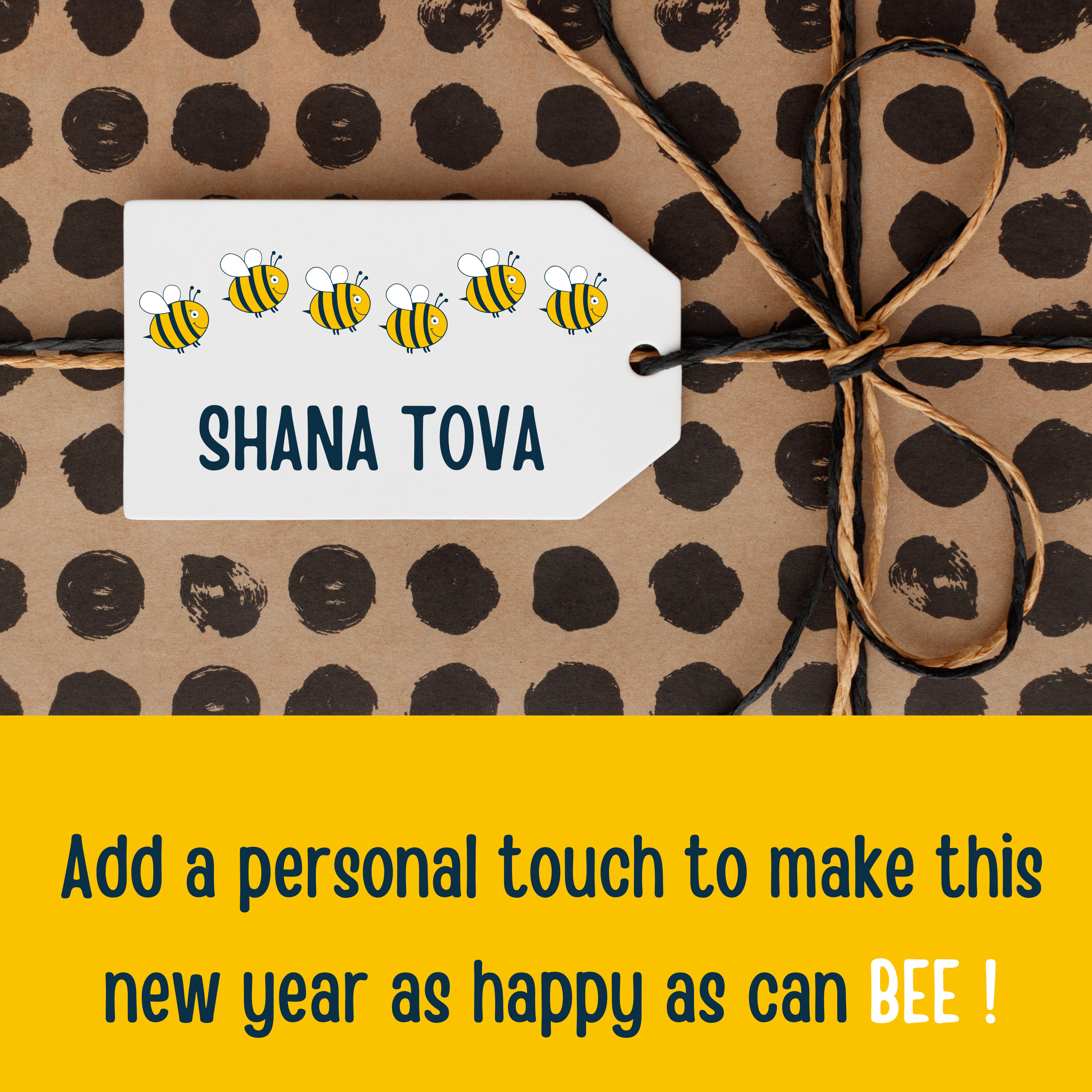 Rosh Hashanah Gift Tags, Printable Jewish New Year Gift Tag Set, Shana ...