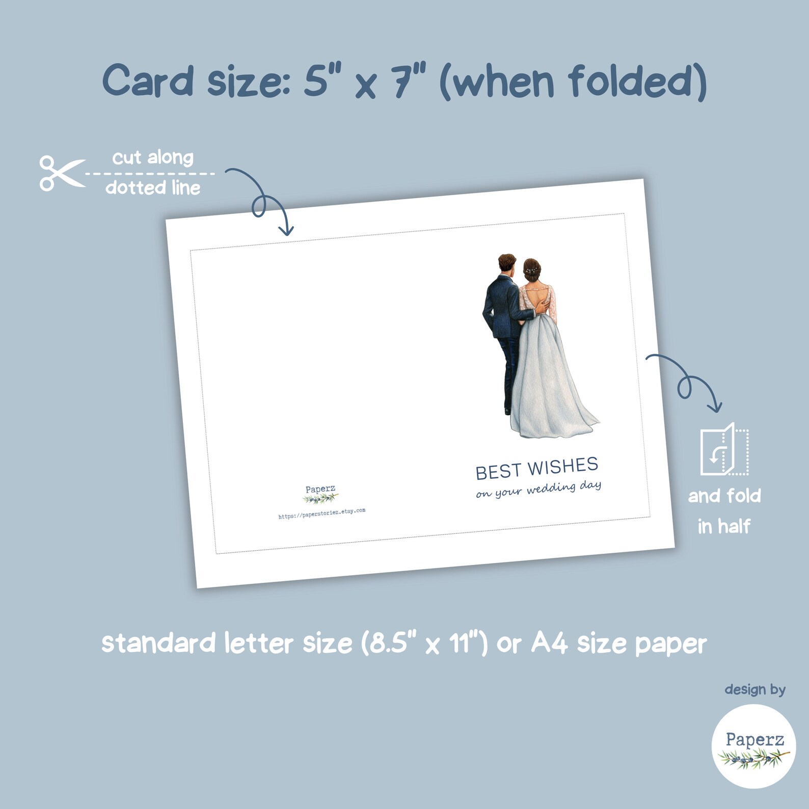Printable Wedding Card: Newlyweds Congratulations (PDF JPG) - Etsy
