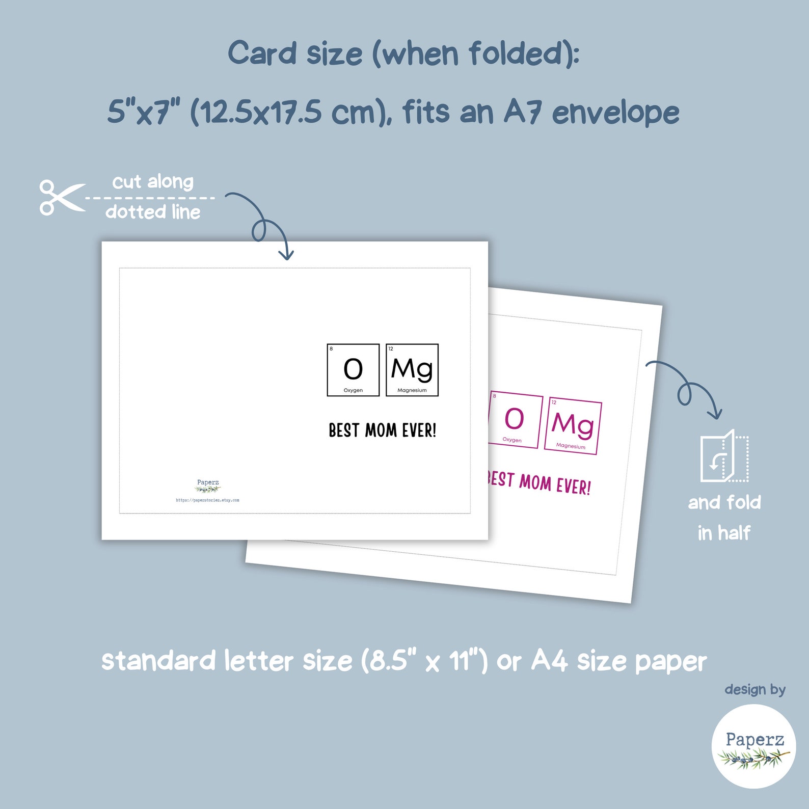 Mothers Day Card | Funny Birthday Card for Mom, Mother | Periodic Table ...