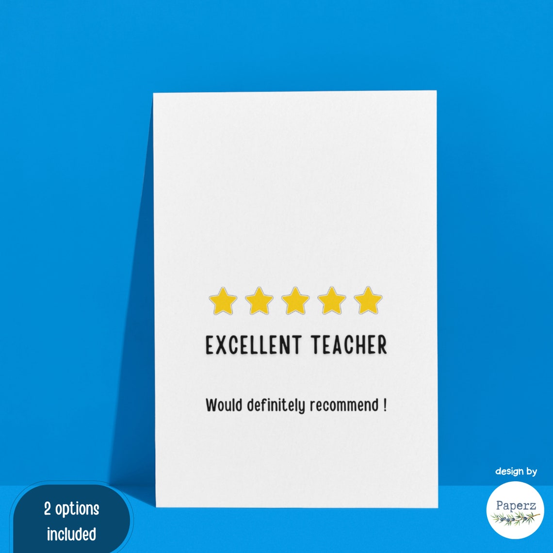 Teacher Appreciation Printable Card, Last Day of School Teacher Thank ...