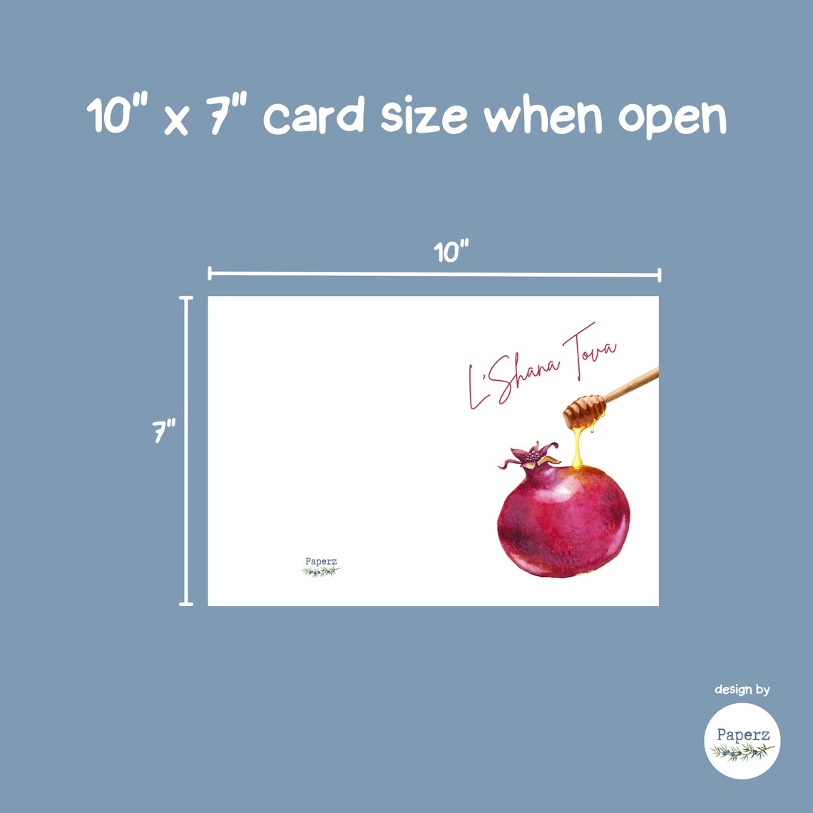 Shana Tova Card, Rosh Hashana Printable Greeting Card, Jewish New Year ...