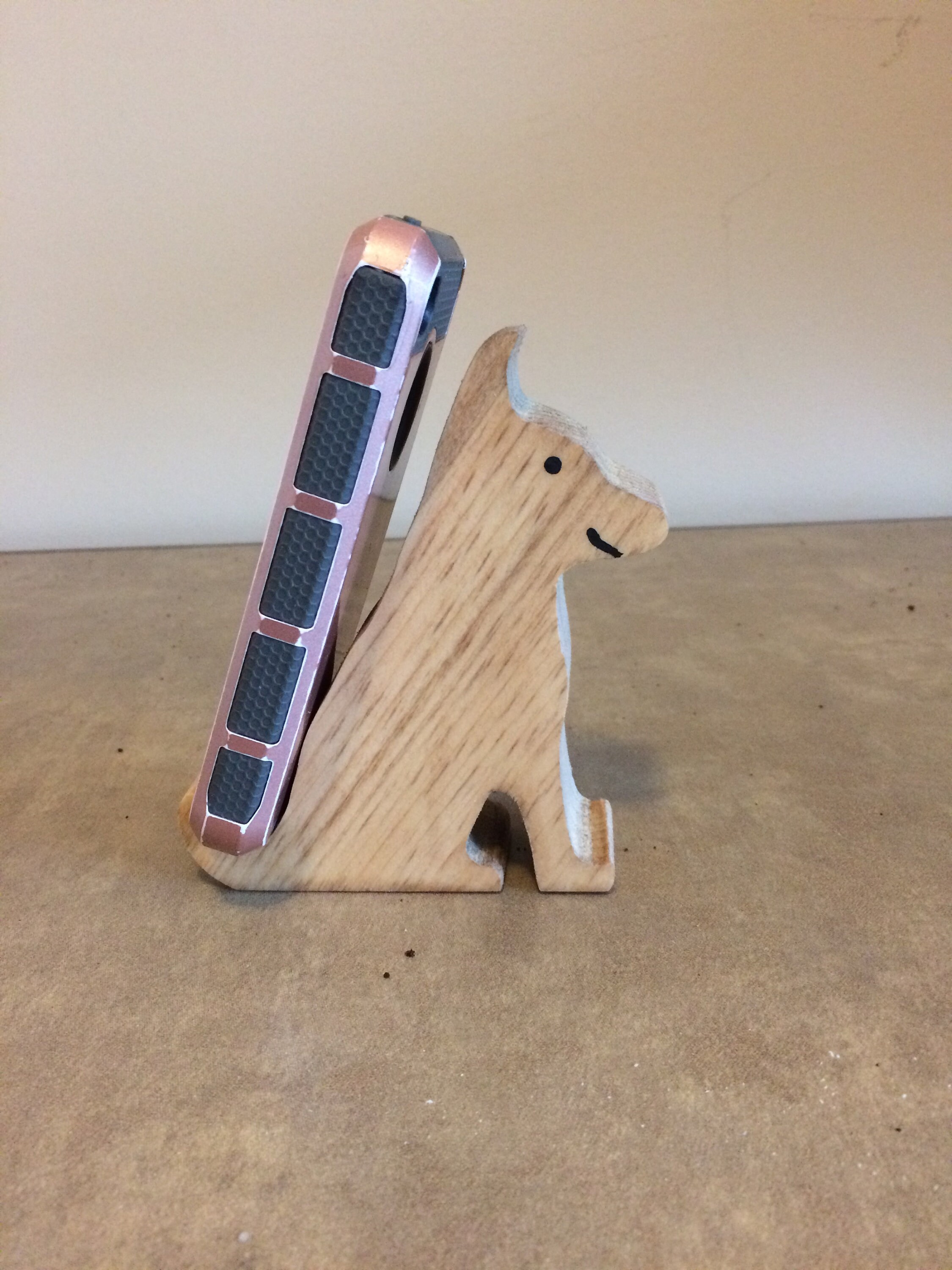 Dog Cell Phone Stand Choose Your Stain Color | Etsy