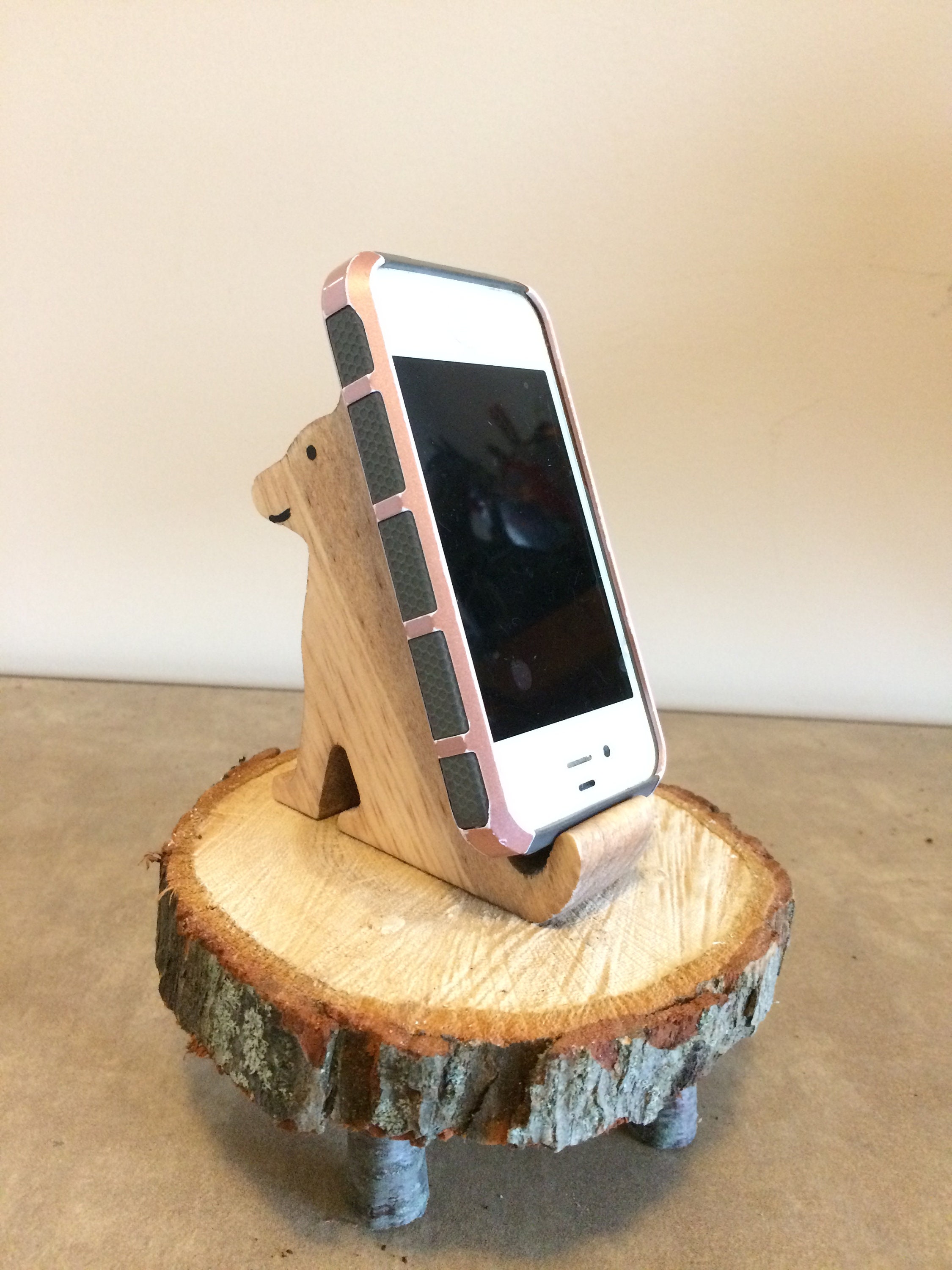 Dog Cell Phone Stand Choose Your Stain Color | Etsy