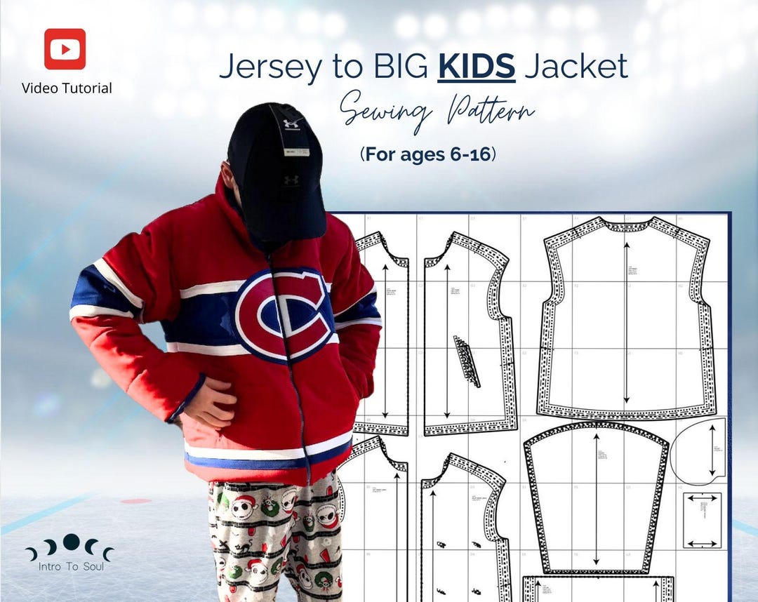 Jersey to KIDS Jacket: SEWING PATTERN - Etsy
