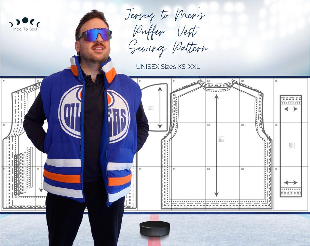 Jersey to Puffer Vest SEWING PATTERN (for MEN) - Etsy