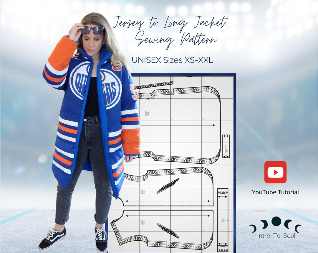 NEW* Jersey to Long Puffer Jacket SEWING PATTERN - Etsy