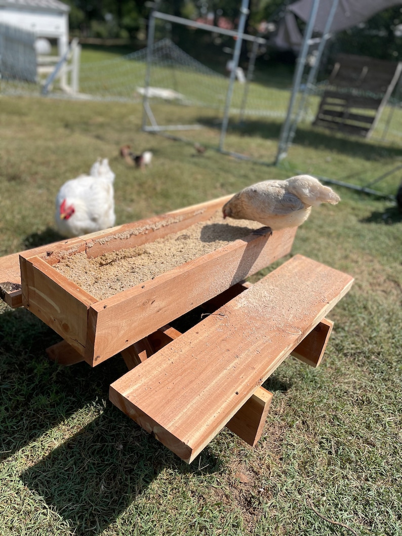 Chicken Feeder Picnic Table Handmade/made to Order Cedar Local Wood ...