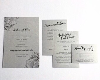 Foil invitations | Etsy