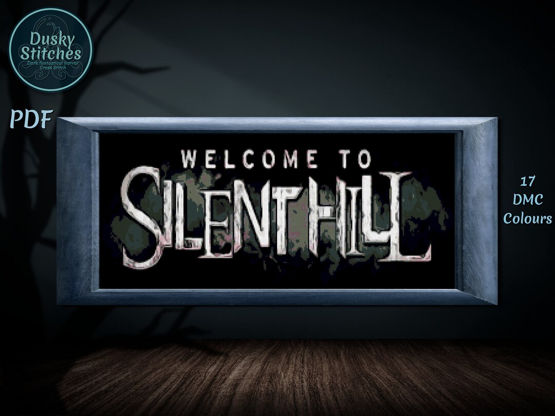 Silent Hill Cross Stitch Pattern. Welcome Sign Chart. Survival - Etsy
